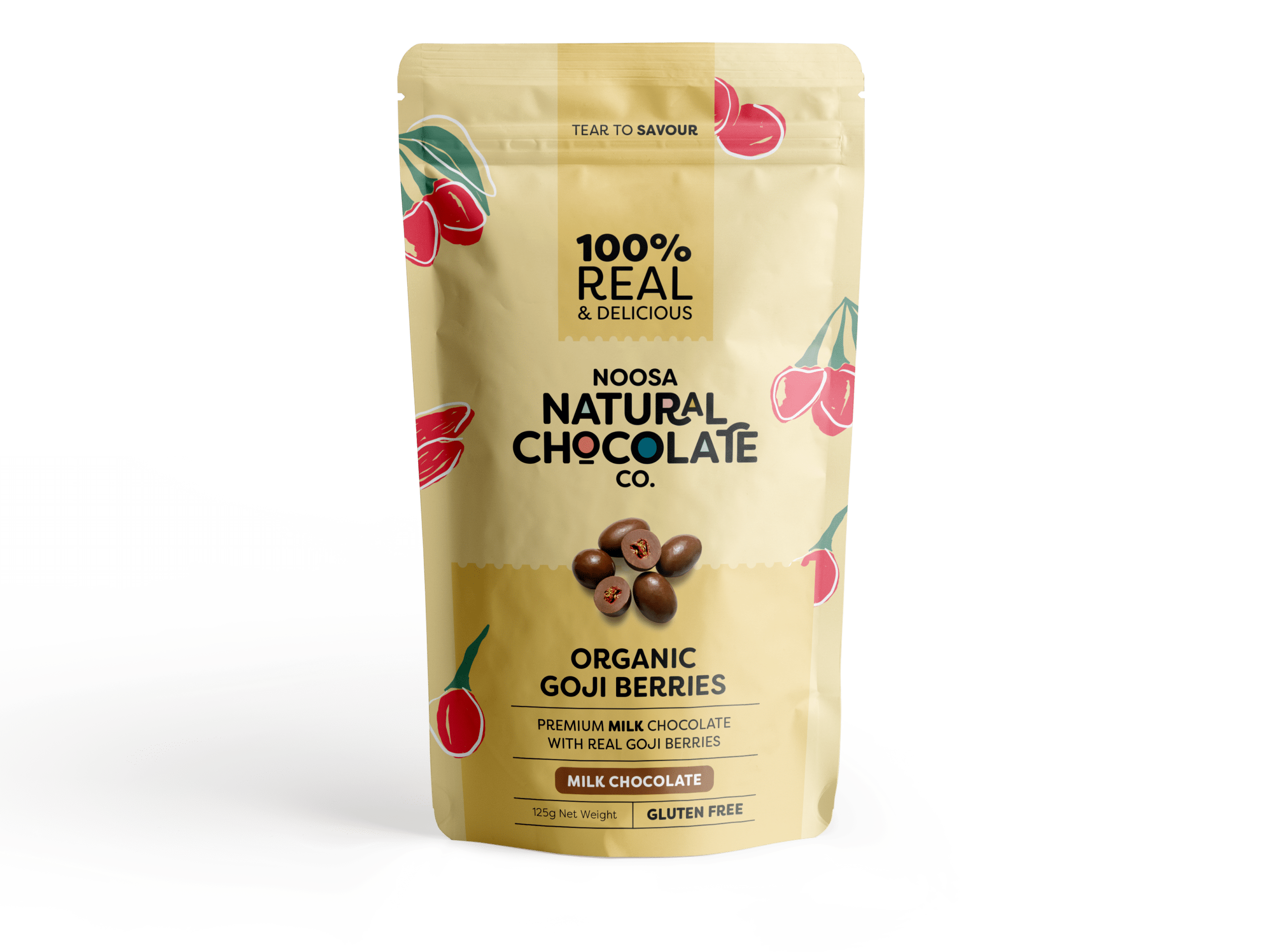 Tibetan Goji Berries Coated in Premium Milk Chocolate – Noosa Natural ...